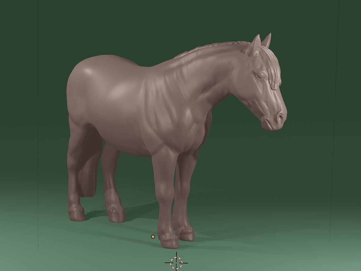 Pony Horse high poly for printing 3D model 3D printable | CGTrader