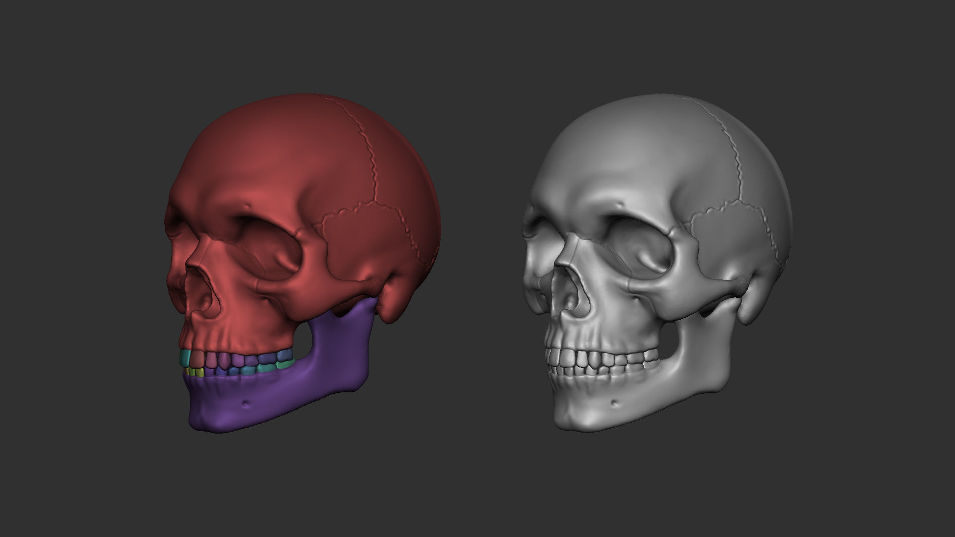 Skull glowing 3D model | CGTrader