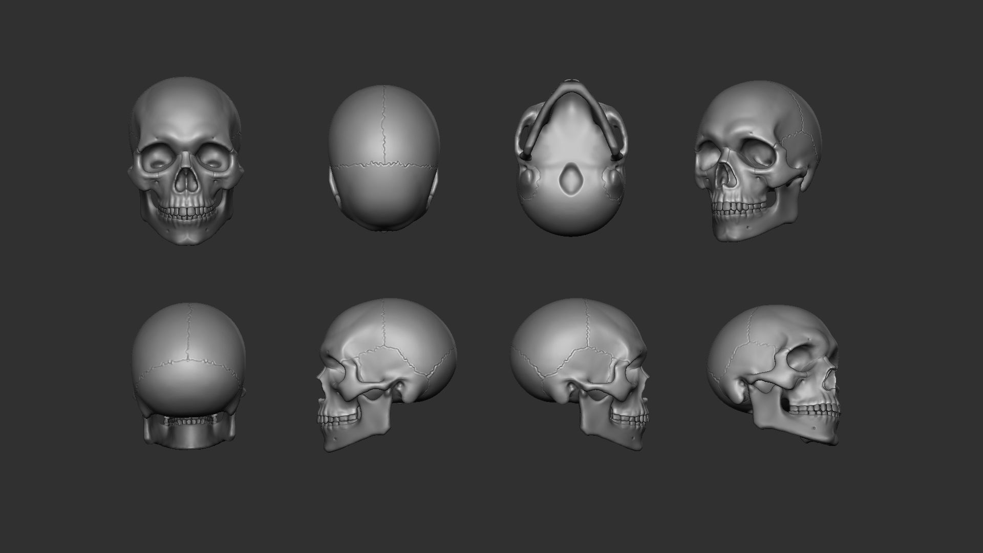 Skull glowing 3D model | CGTrader