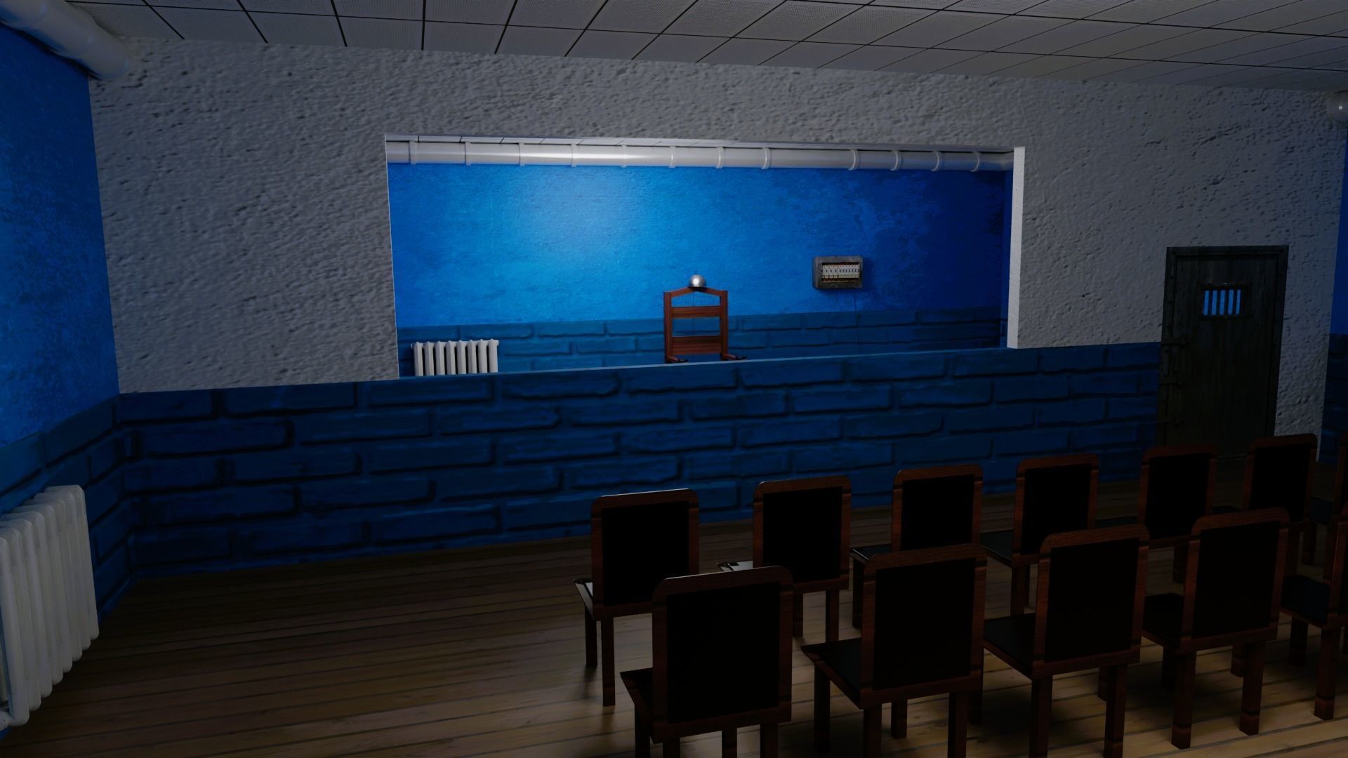 3D model Execution Chamber VR / AR / low-poly | CGTrader