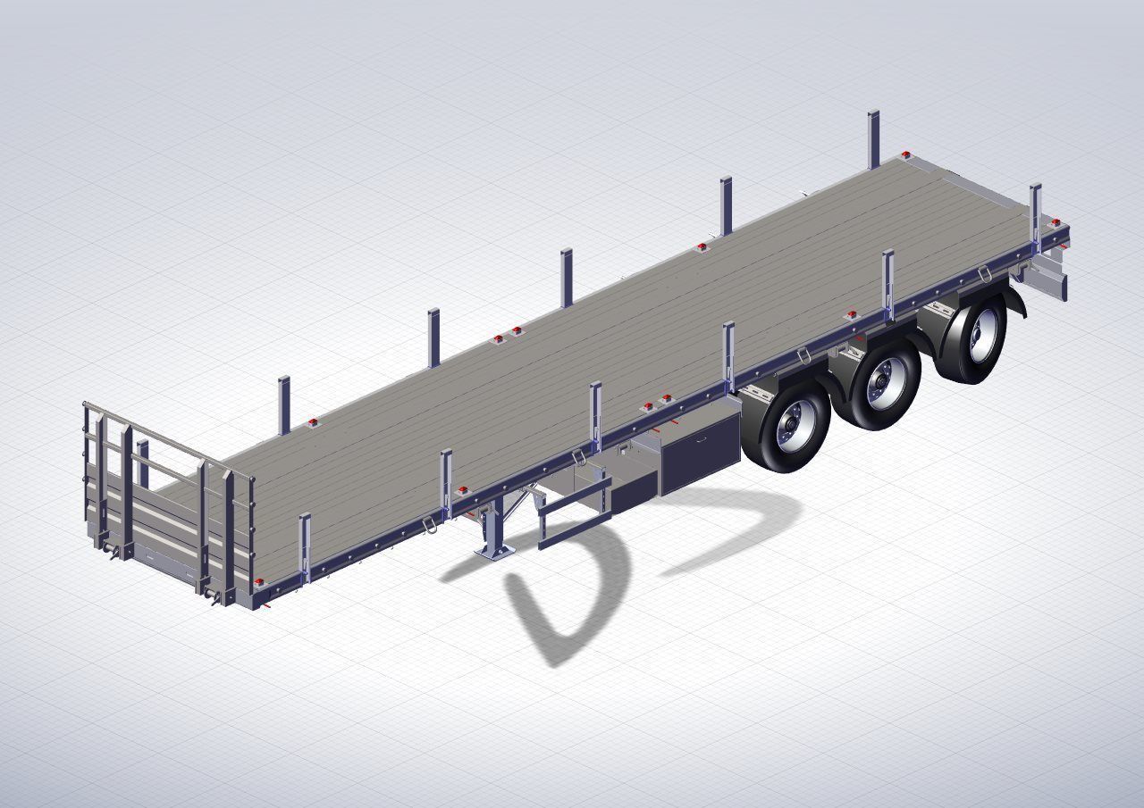 FLATBED 3D model | CGTrader