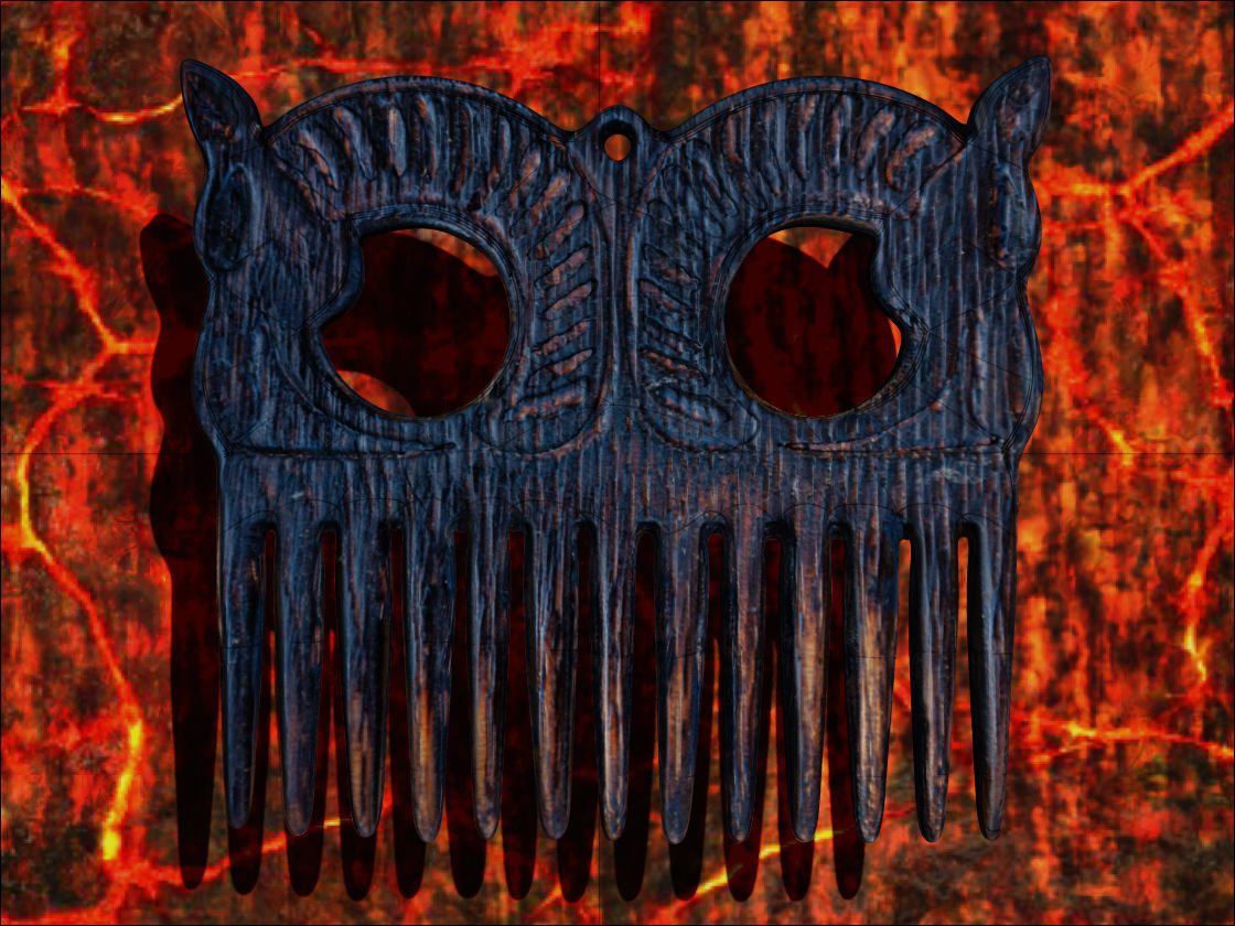 3D model Dragon hair comb VR / AR / low-poly | CGTrader