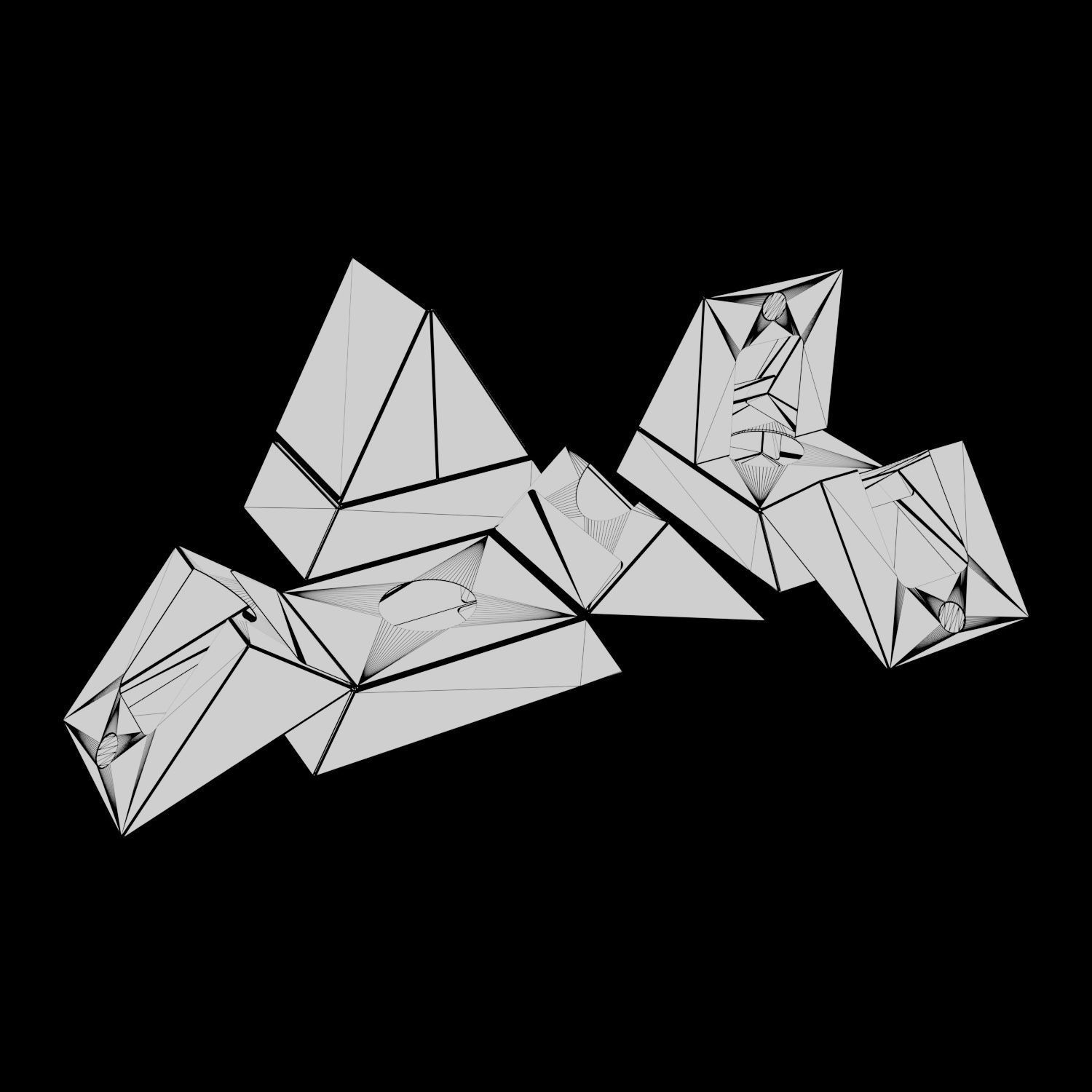 HINGED TRIANGLE BOX - Package 3D model 3D model | CGTrader