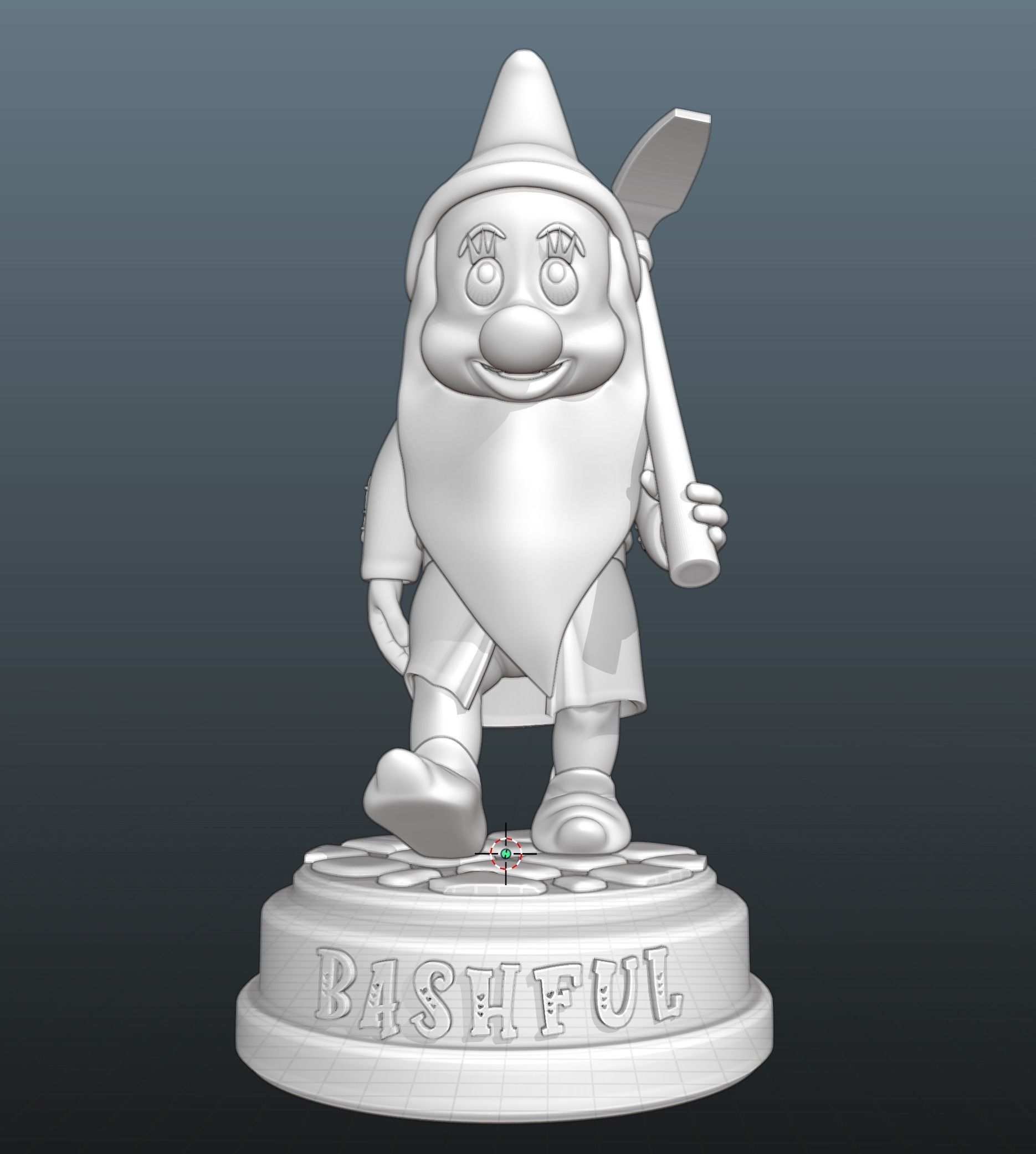 Bashful the Dwarf 3D model 3D printable | CGTrader