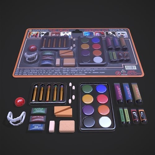 3D model The Mega Makeup Kit VR / AR / low-poly | CGTrader