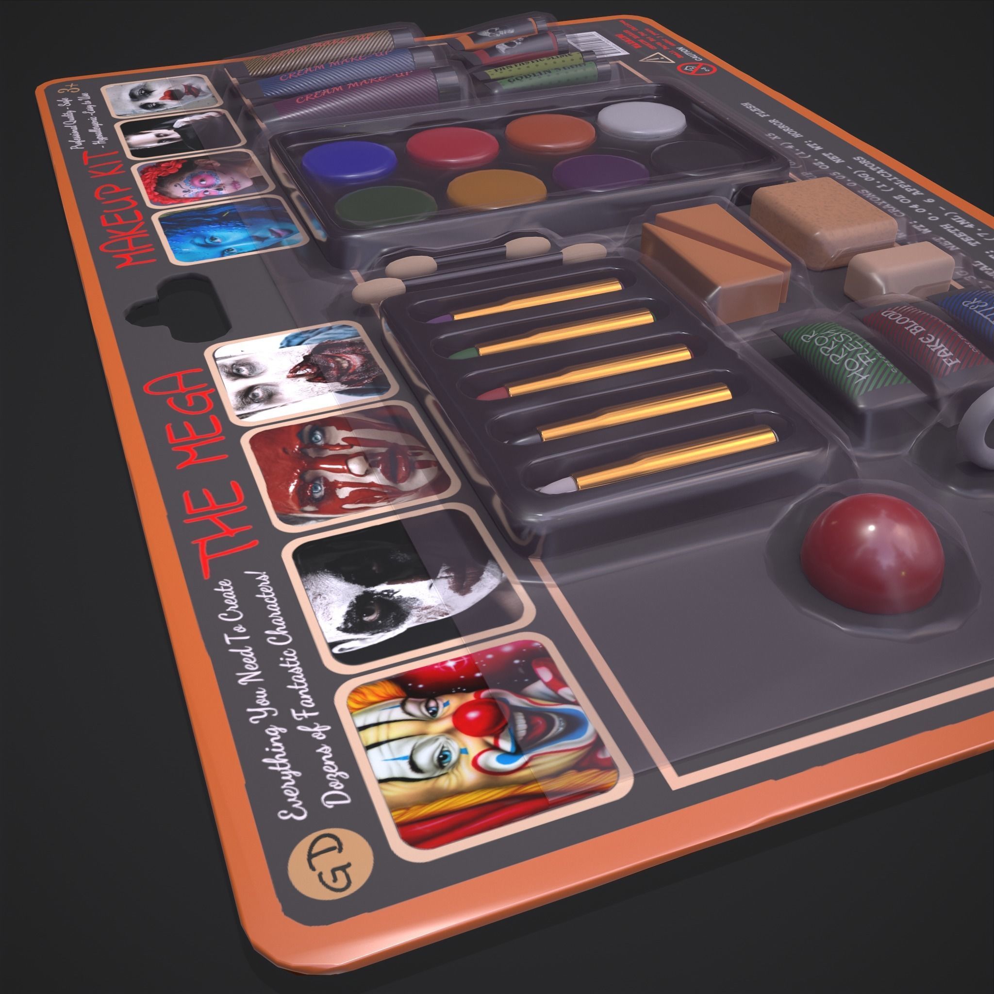 3D model The Mega Makeup Kit VR / AR / low-poly | CGTrader