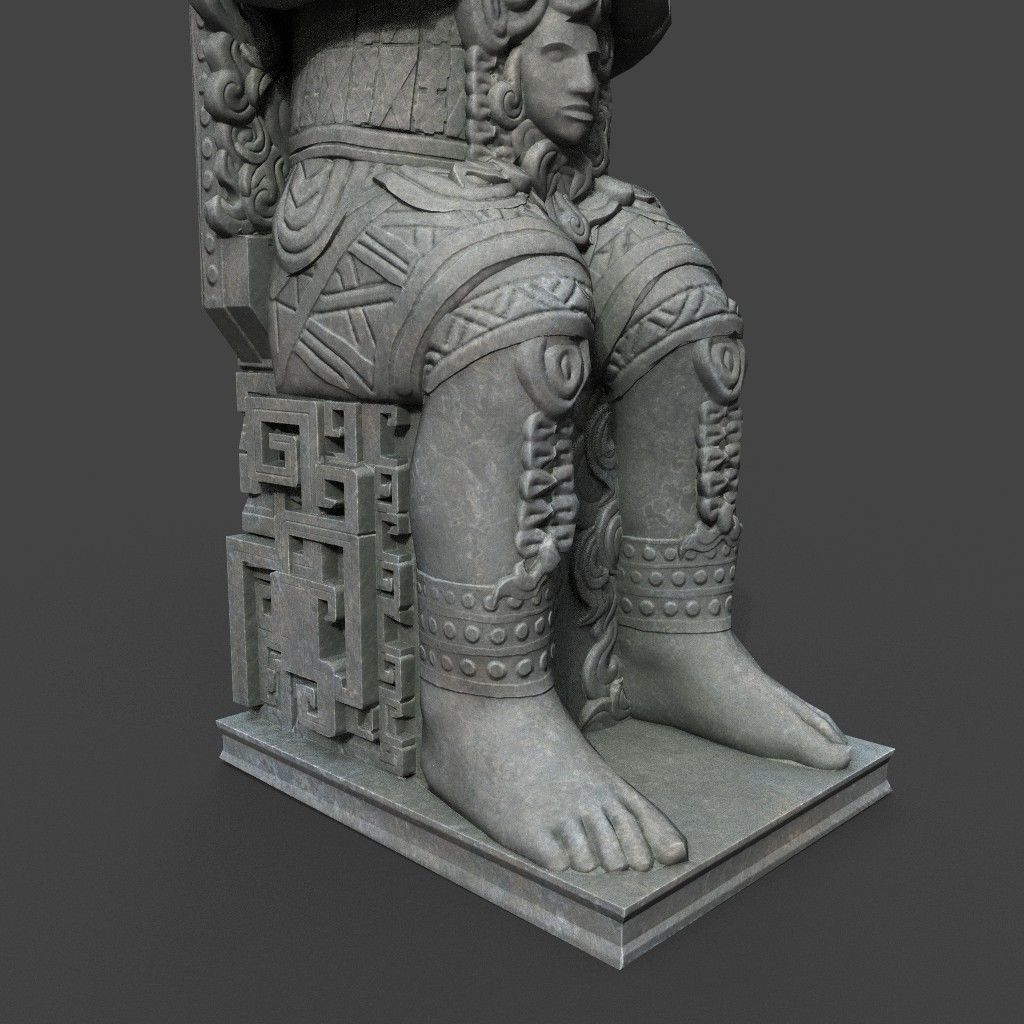 3D model Mayan Inca Aztec Statue 220822 VR / AR / low-poly | CGTrader
