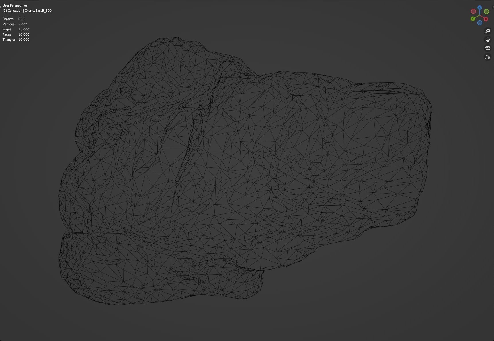 3D model Chunky Basalt - 8K Textures - 7 Mesh Resolutions VR / AR / low ...