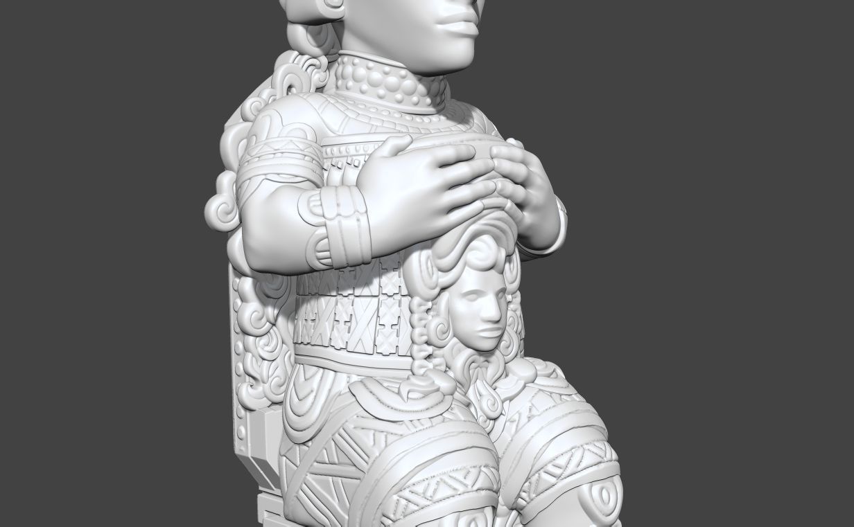 Mayan Inca Aztec Statue 220825 3D model 3D printable | CGTrader