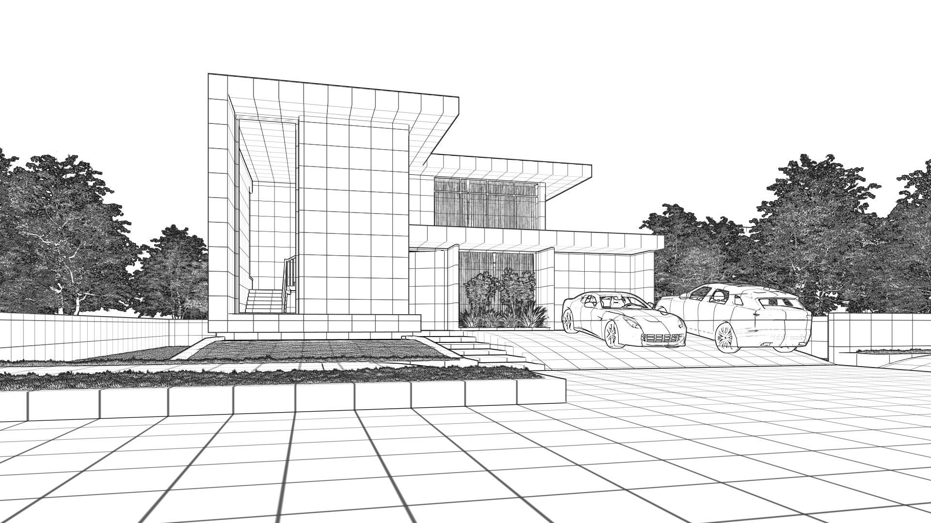 Modern House 3D model | CGTrader