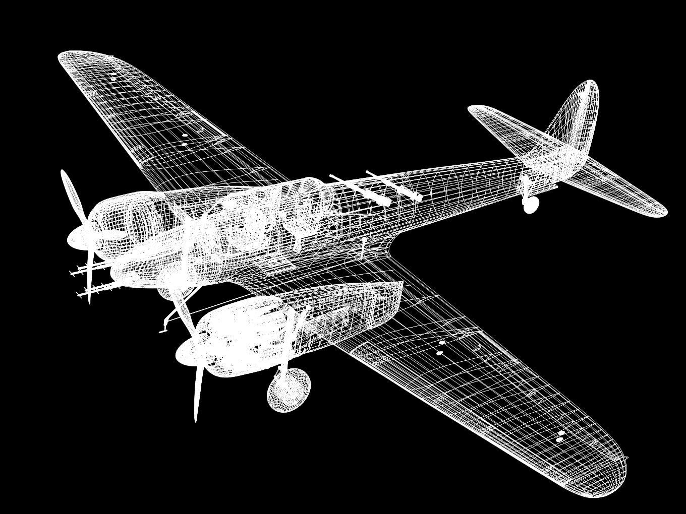 Nakajima J1N Gekko Type11kou 3D model | CGTrader