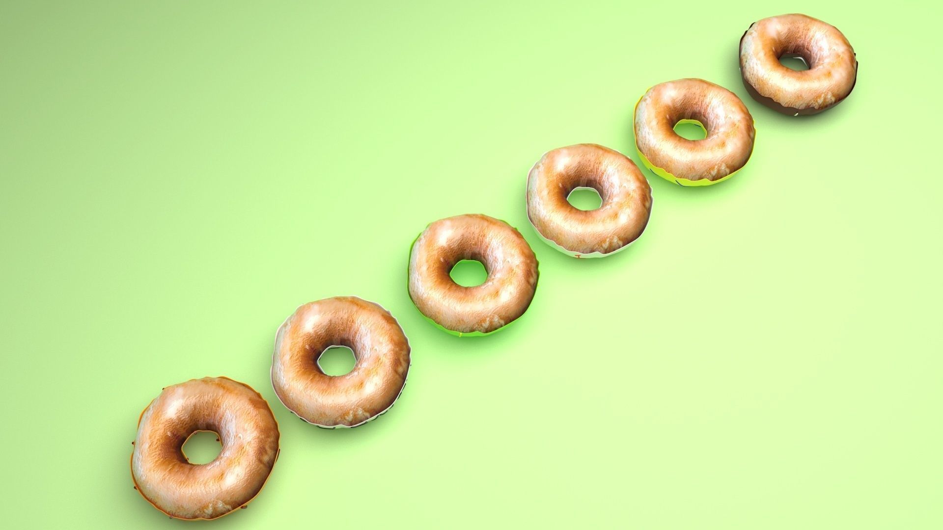 Sports Ball Decorated Donuts 3D model | CGTrader