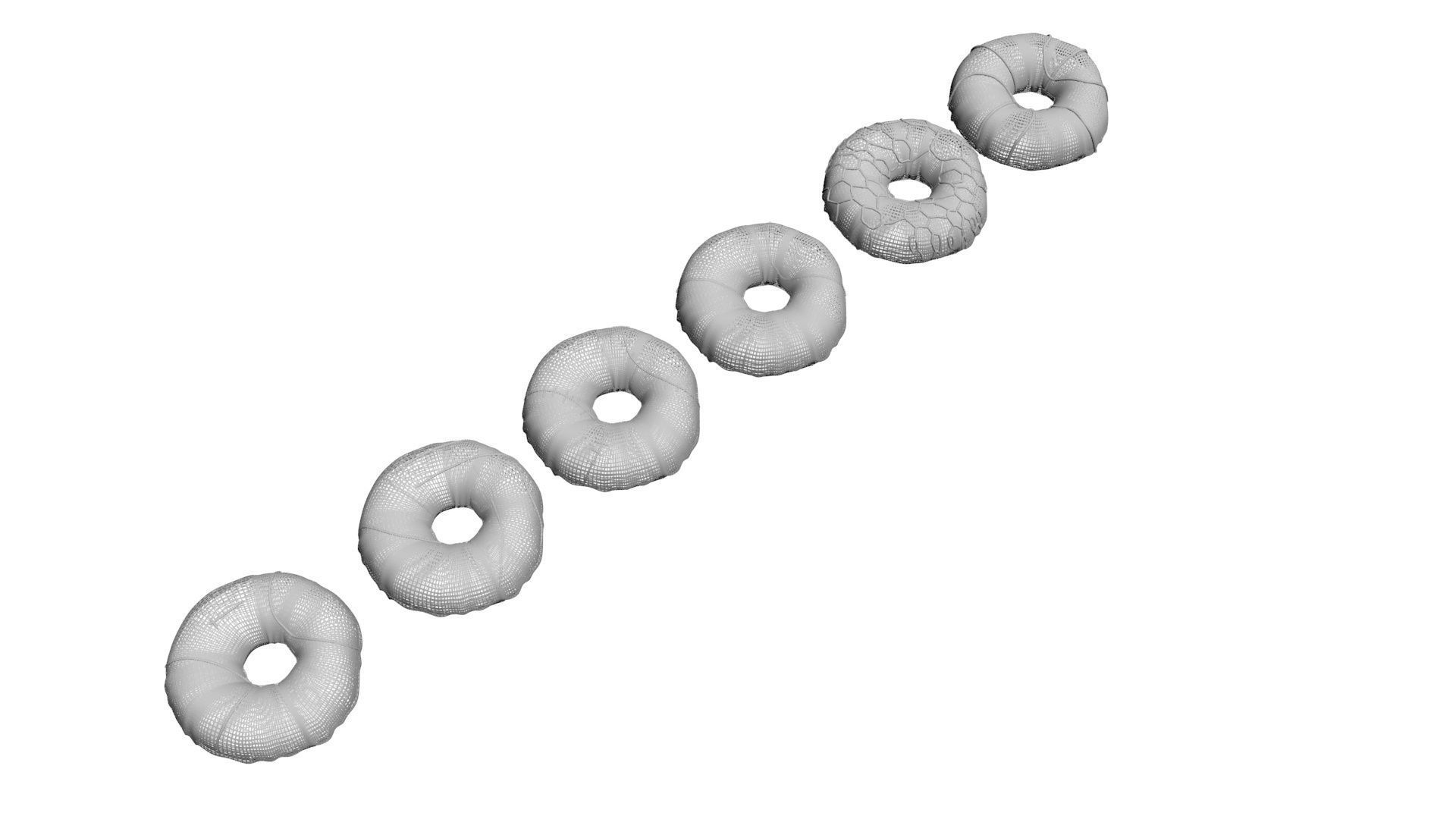 Sports Ball Decorated Donuts 3D model | CGTrader
