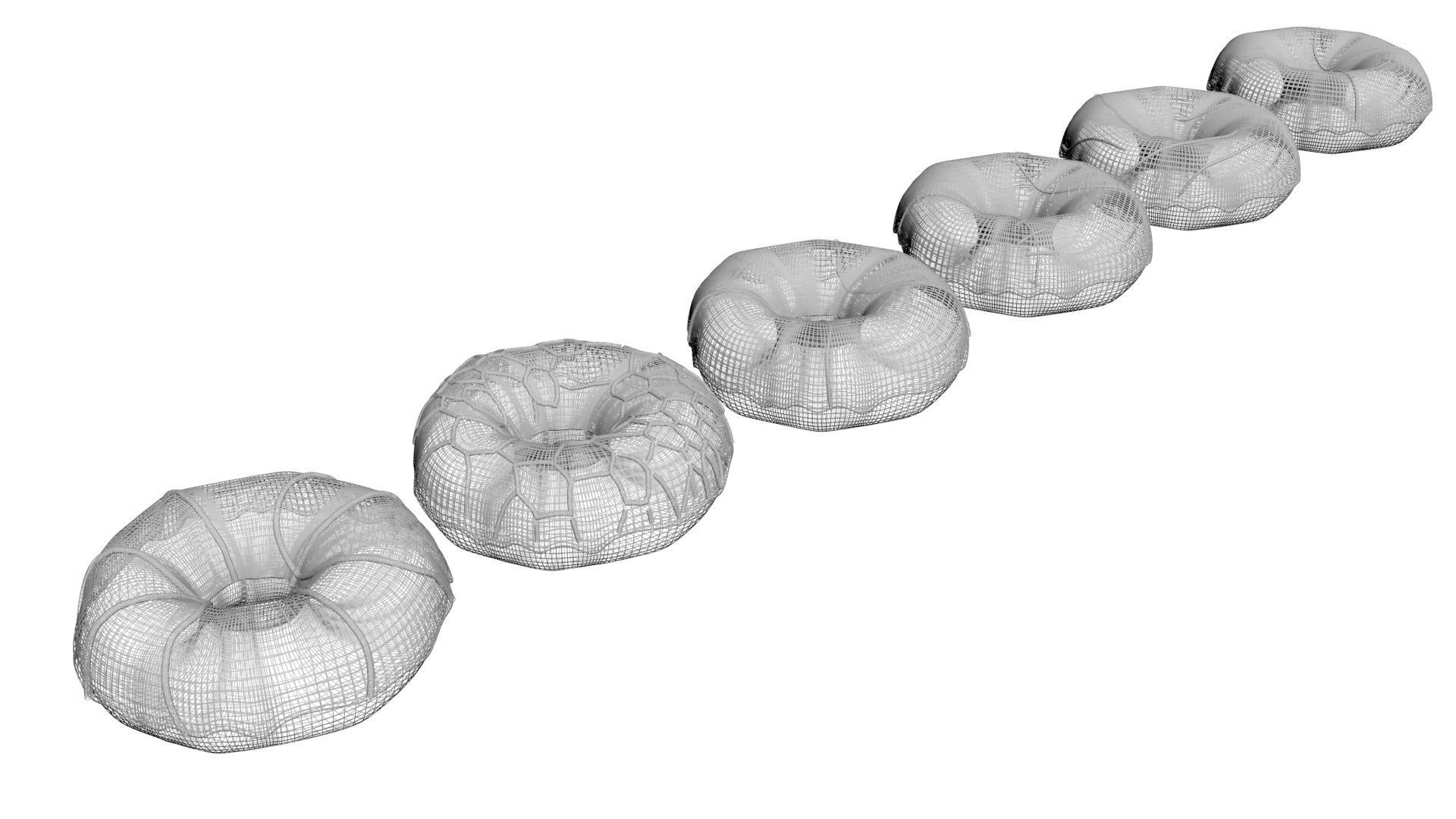 Sports Ball Decorated Donuts 3D model | CGTrader