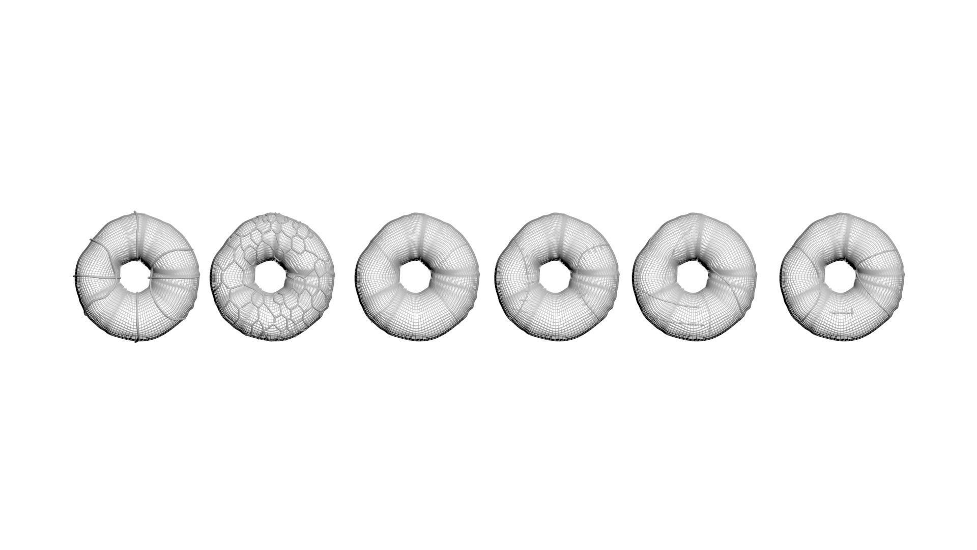 Sports Ball Decorated Donuts 3D model | CGTrader