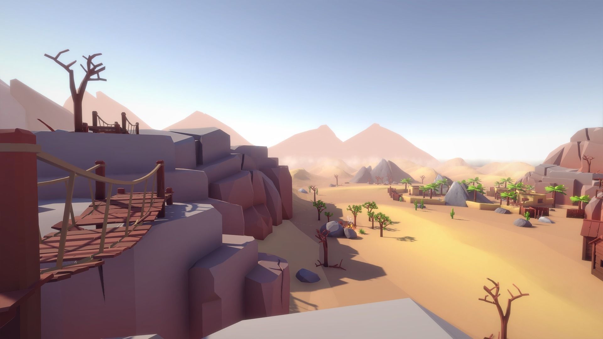 3D model GameReady Lowpoly Desert Environment Assets VR / AR / low-poly ...