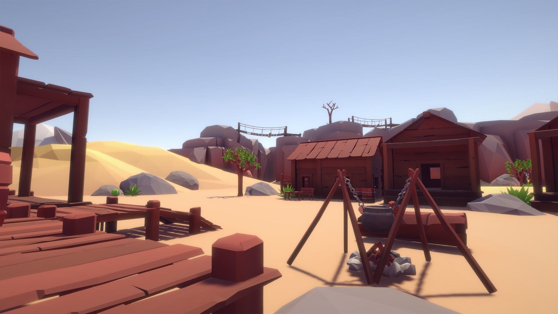 3D model GameReady Lowpoly Desert Environment Assets VR / AR / low-poly ...
