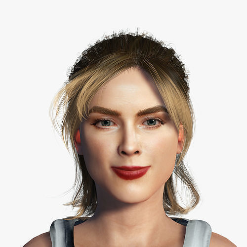 3D model Amber Heard 3D Rigged model ready for animation VR / AR / low ...