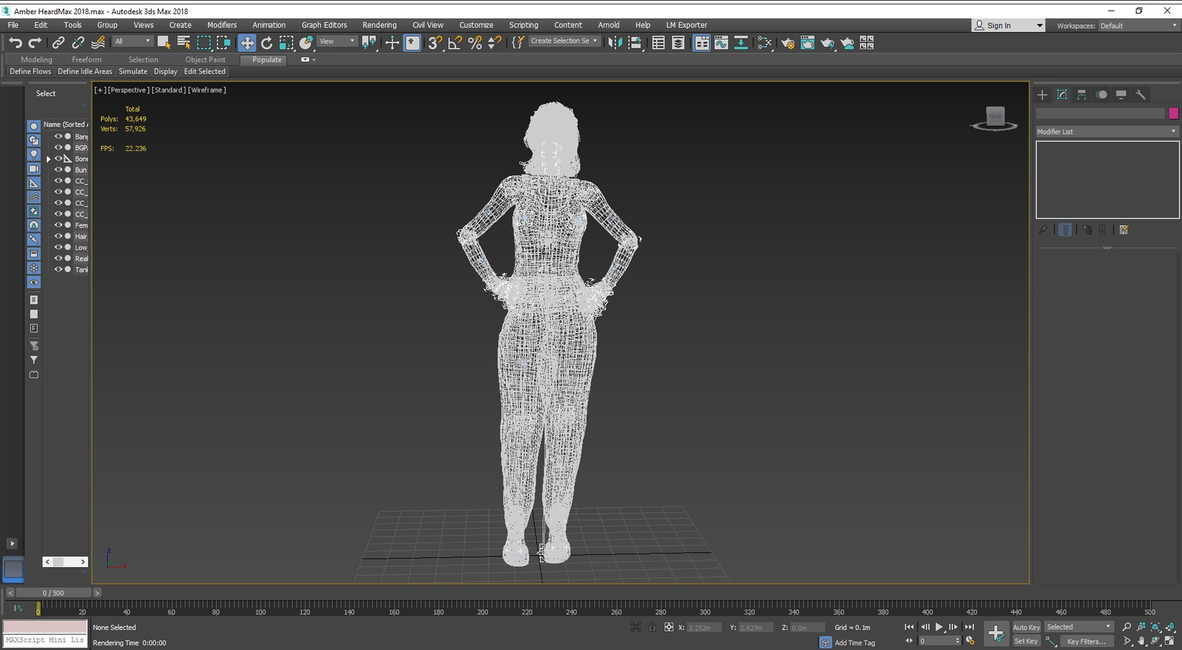 3D model Amber Heard 3D Rigged model ready for animation VR / AR / low ...
