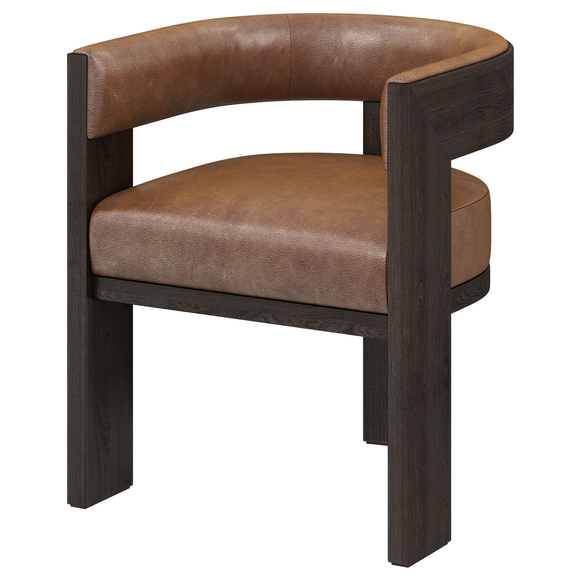 Restoration Hardware Elgin Leather Dining Chair 3D model | CGTrader