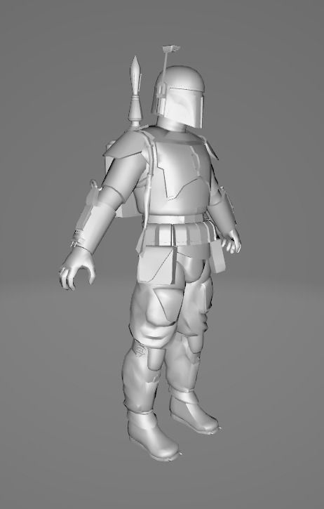 3D model STAR WARS Boba Fett - Low Poly Game - Battlefield - FBX MODEL ...