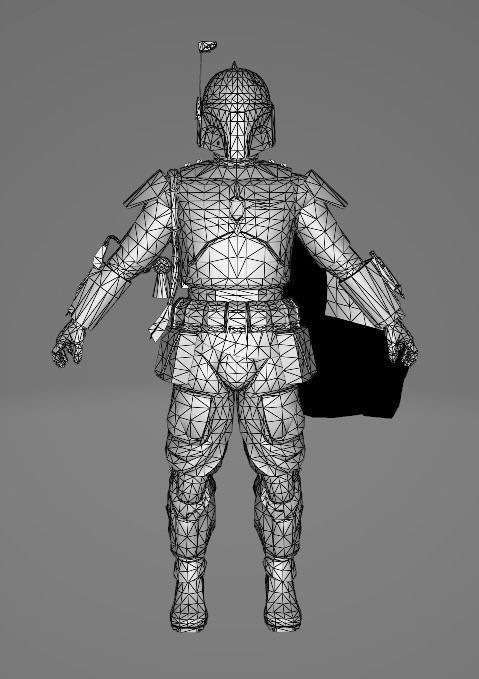 3D model STAR WARS Boba Fett - Low Poly Game - Battlefield - FBX MODEL ...