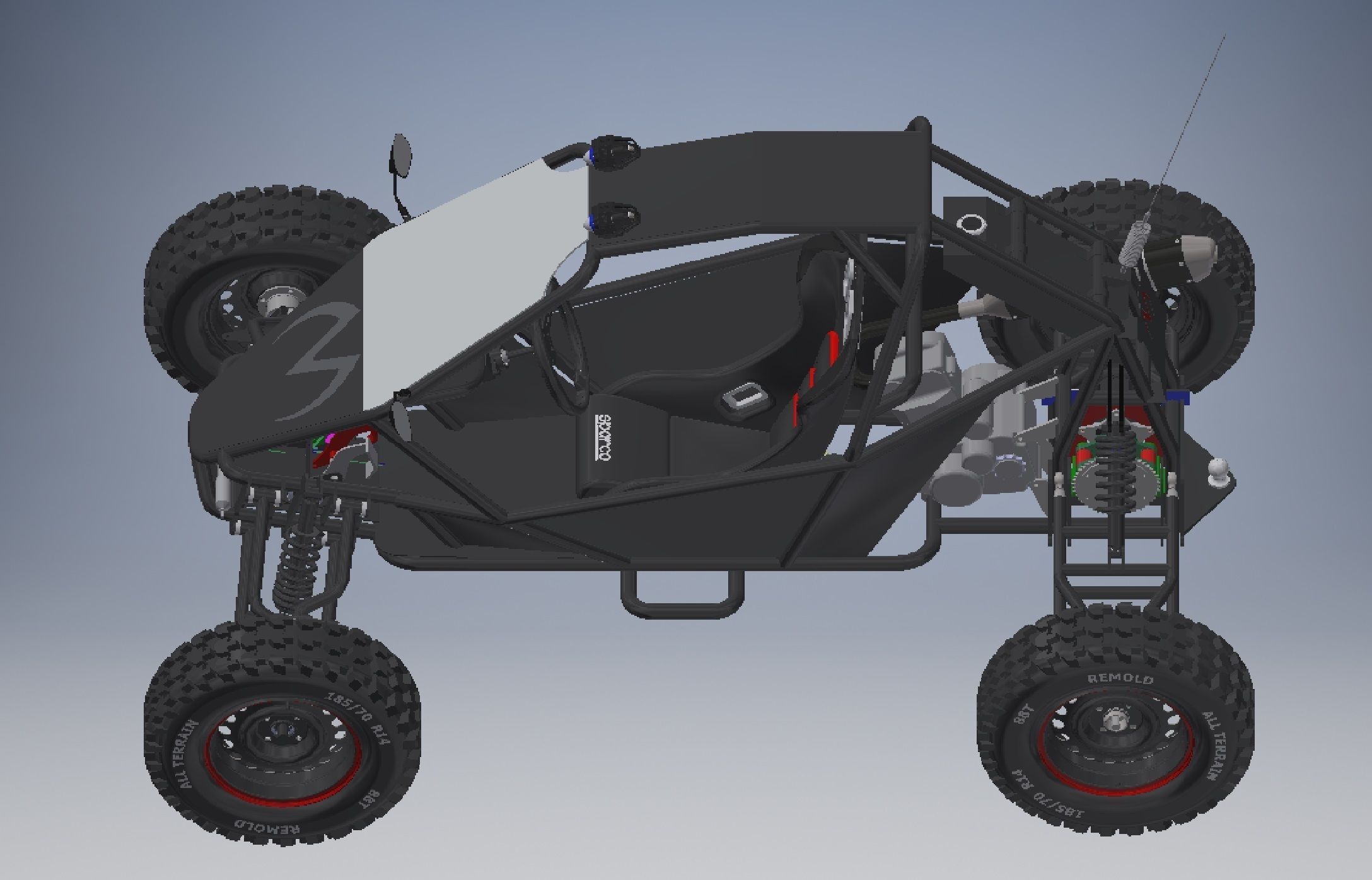kart cross 250cc off road vehicle 3D model | CGTrader