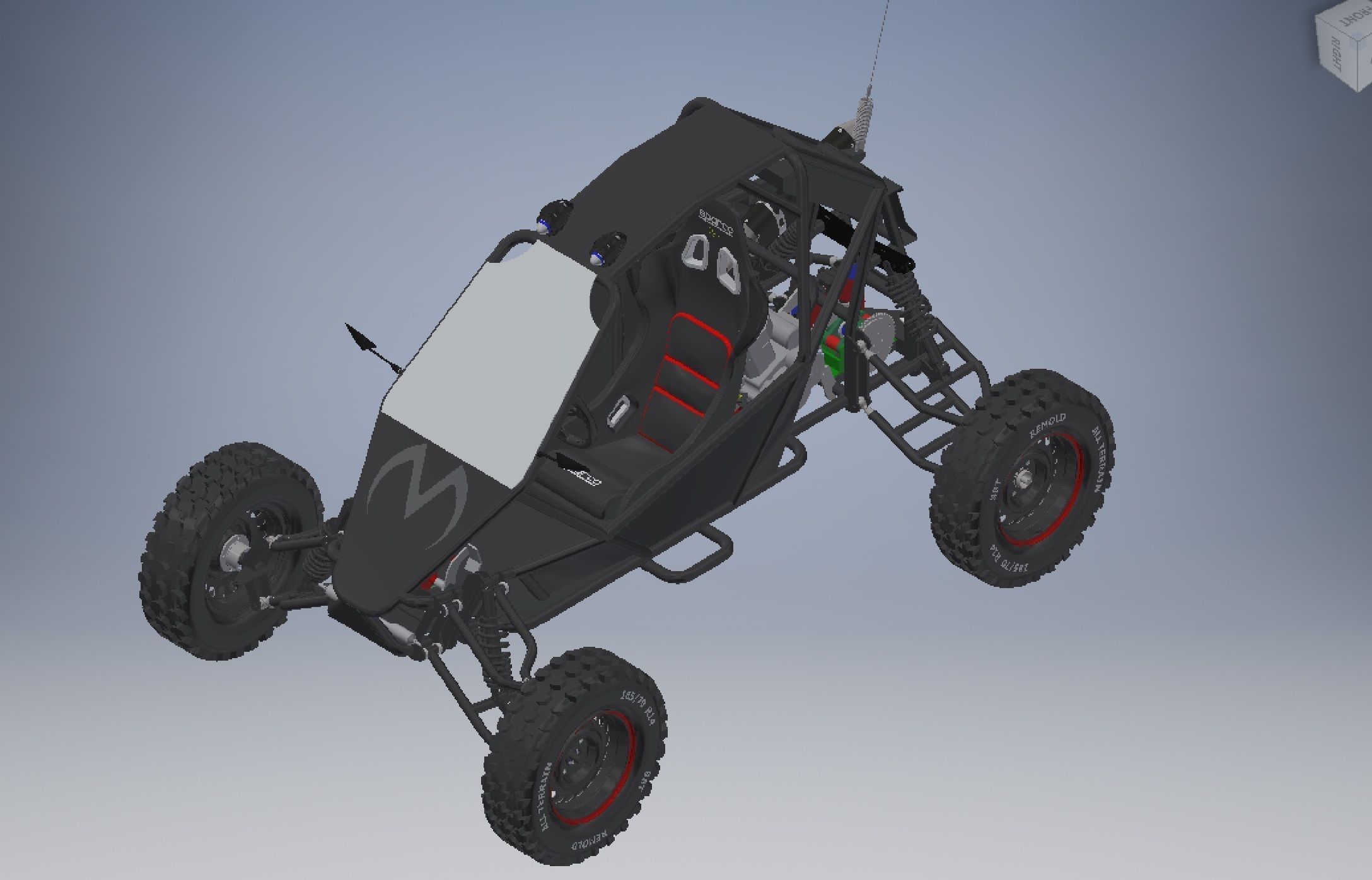 kart cross 250cc off road vehicle 3D model | CGTrader