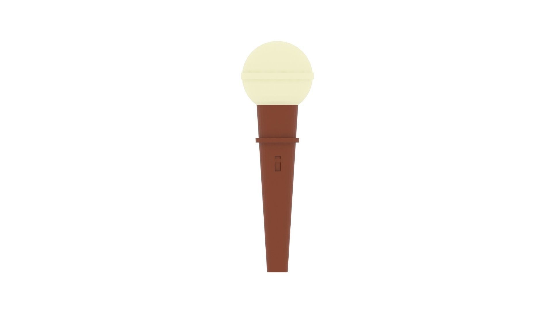 Chocolate Microphone 3D model | CGTrader