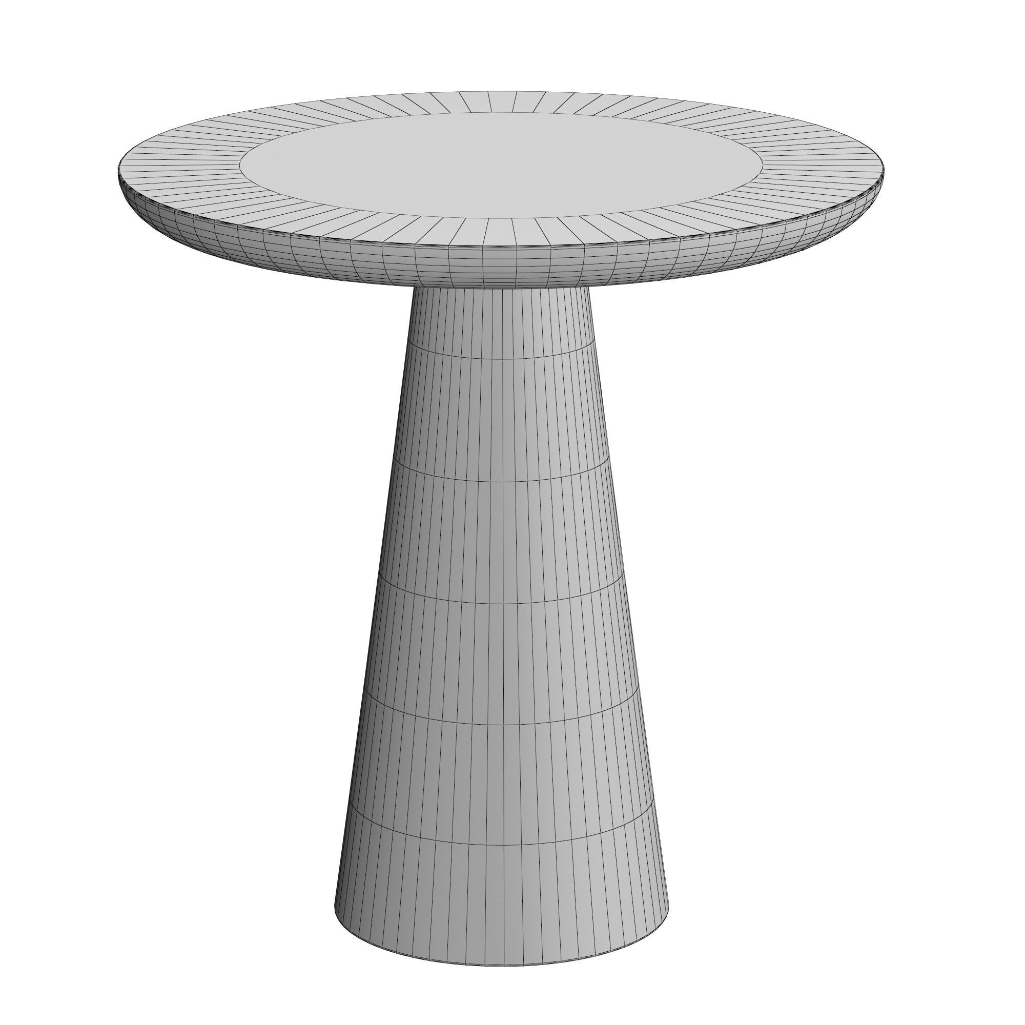 CELLINI ITALIAN TRAVERTINE SIDE TABLE 3D model | CGTrader