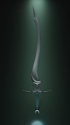 3D model Fantasy Elf Sword PBR Ready for UE5 VR / AR / low-poly | CGTrader