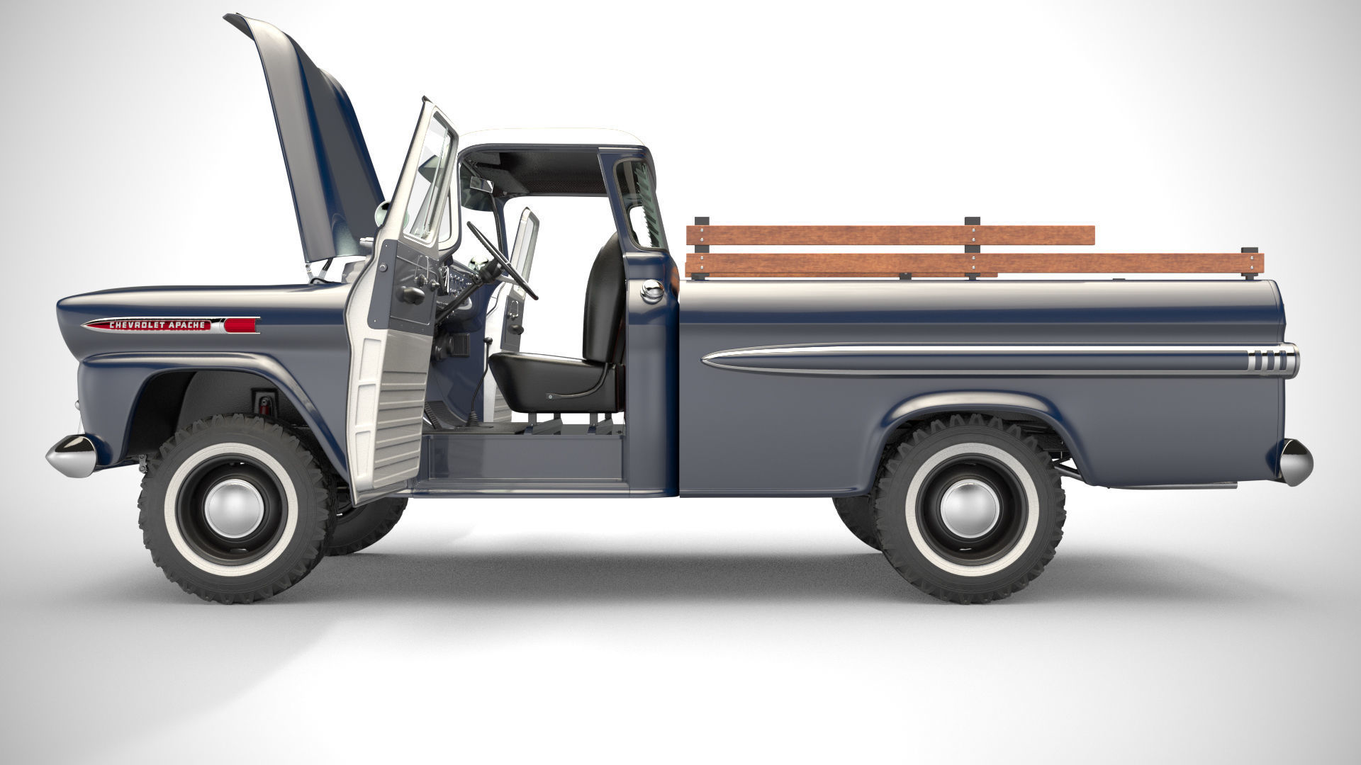 Chevrolet Apache 4x4 3D model | CGTrader