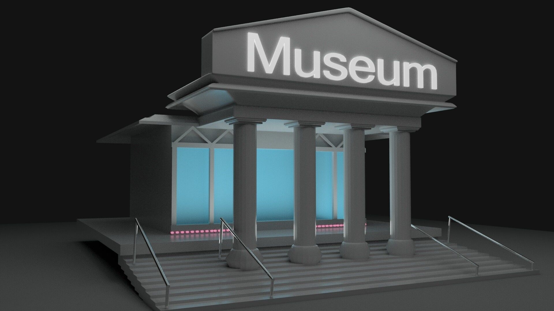 museum 3d model 3D model | CGTrader