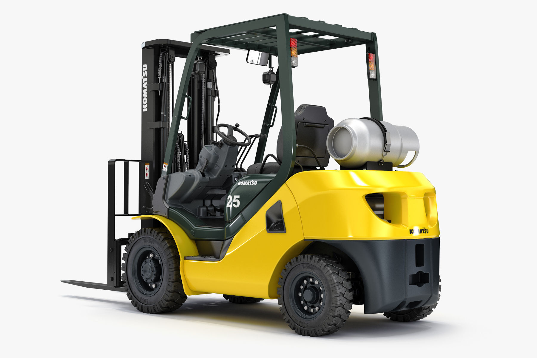 Forklift Komatsu BX50 3D model | CGTrader