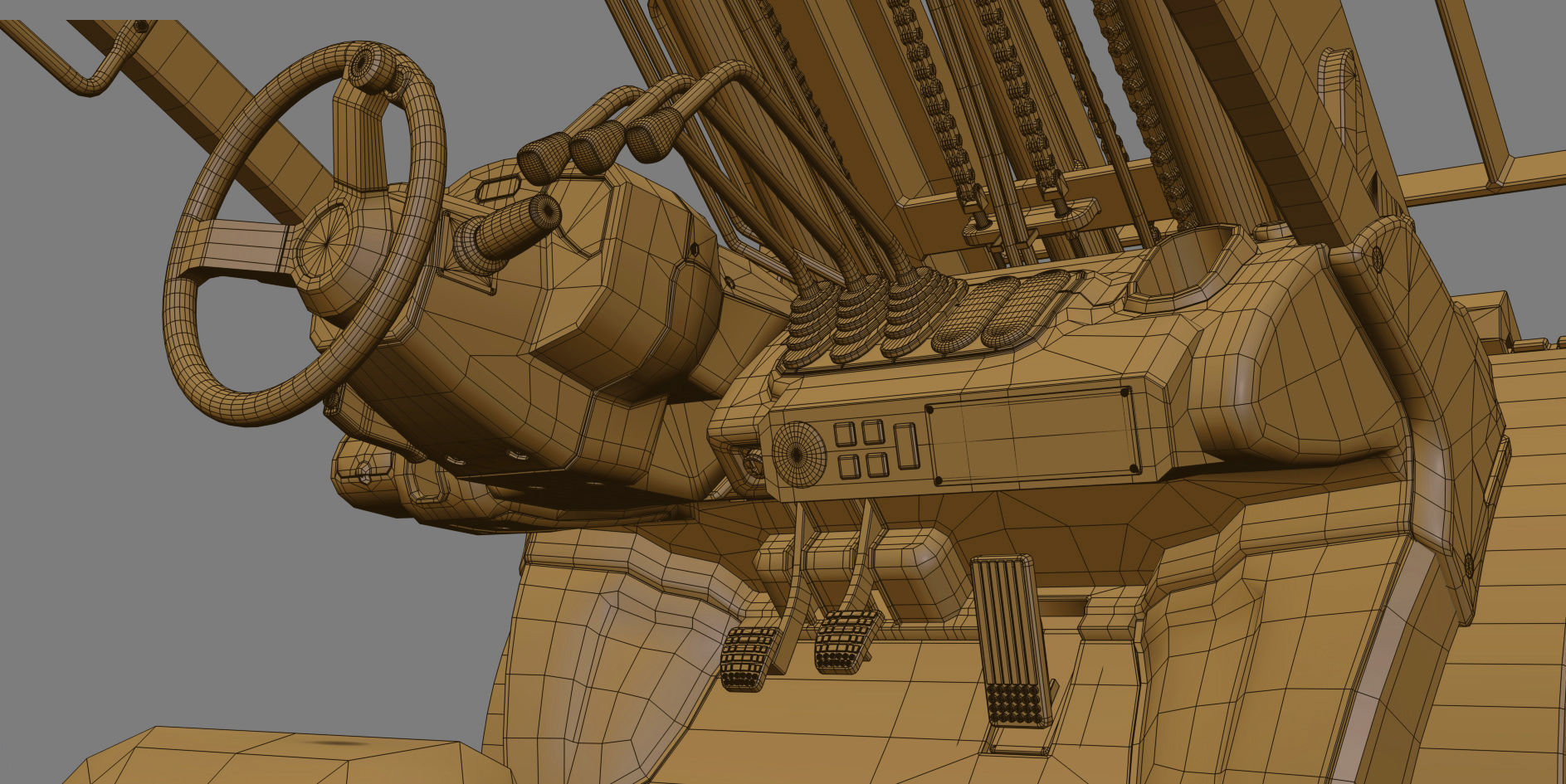 Forklift Komatsu BX50 3D model | CGTrader