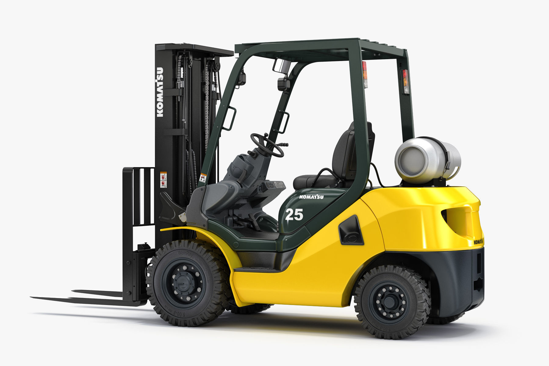 Forklift Komatsu BX50 3D model | CGTrader
