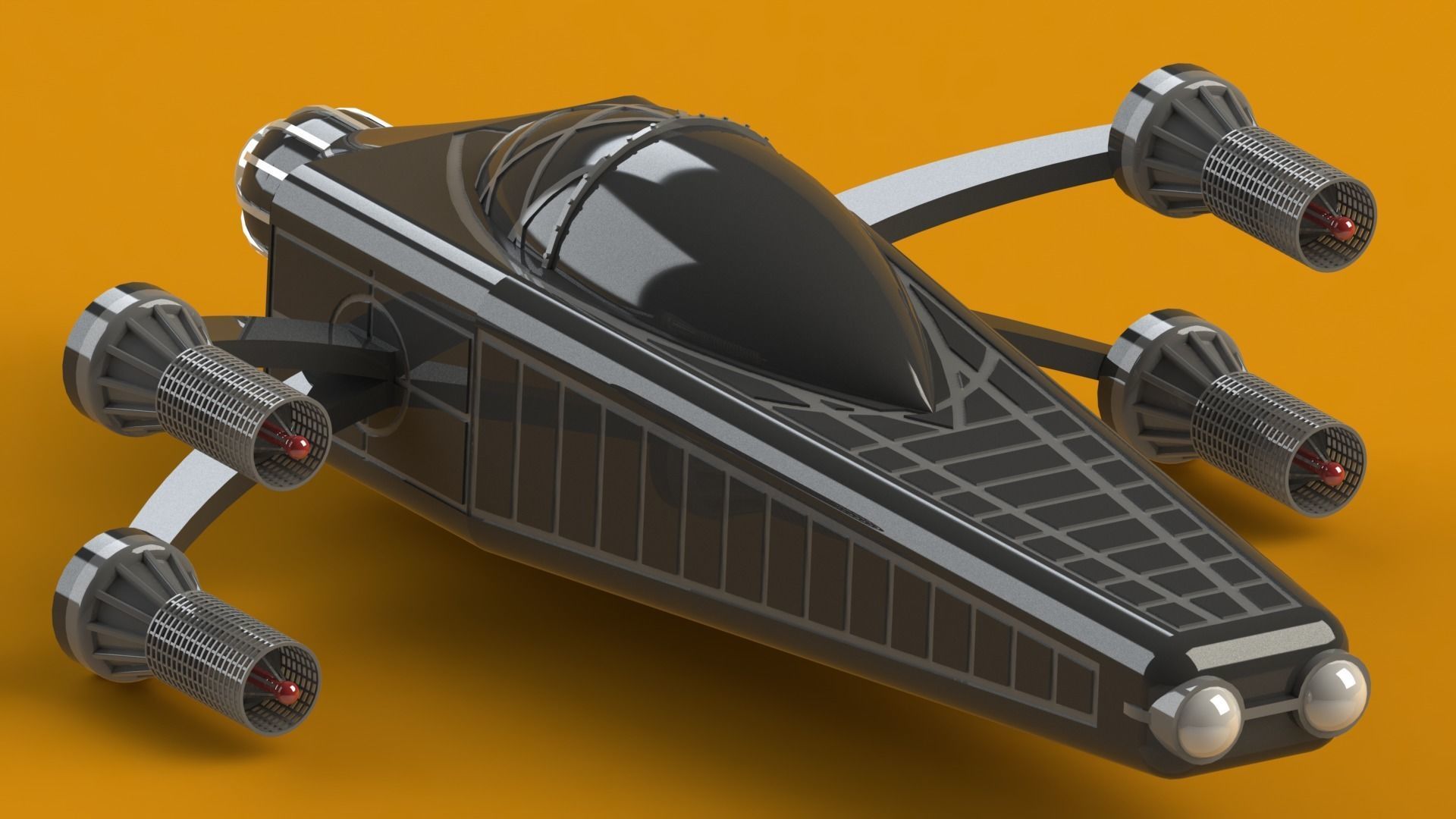 Spaceship v1 3D model 3D printable | CGTrader