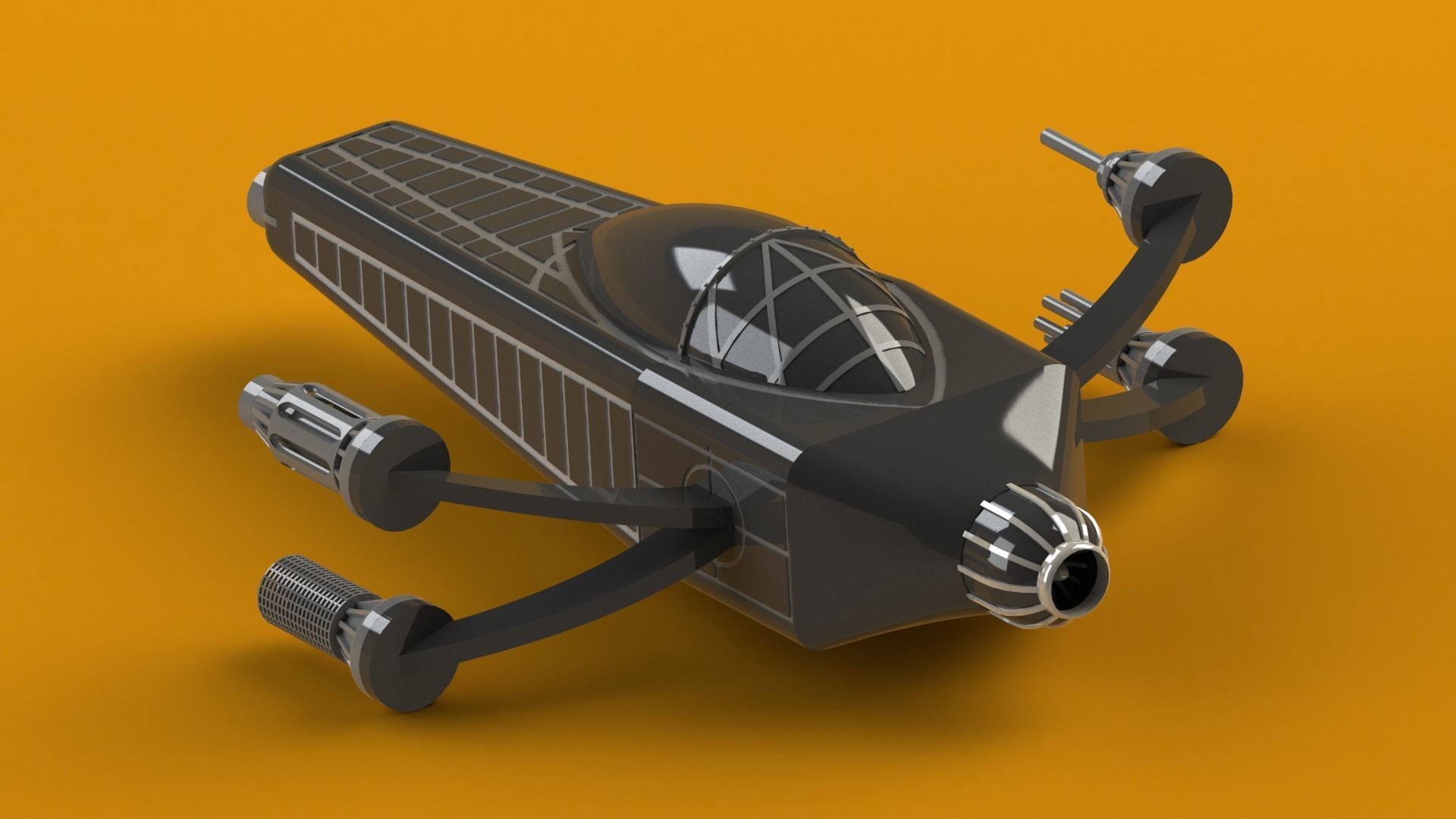 Spaceship v1 3D model 3D printable | CGTrader