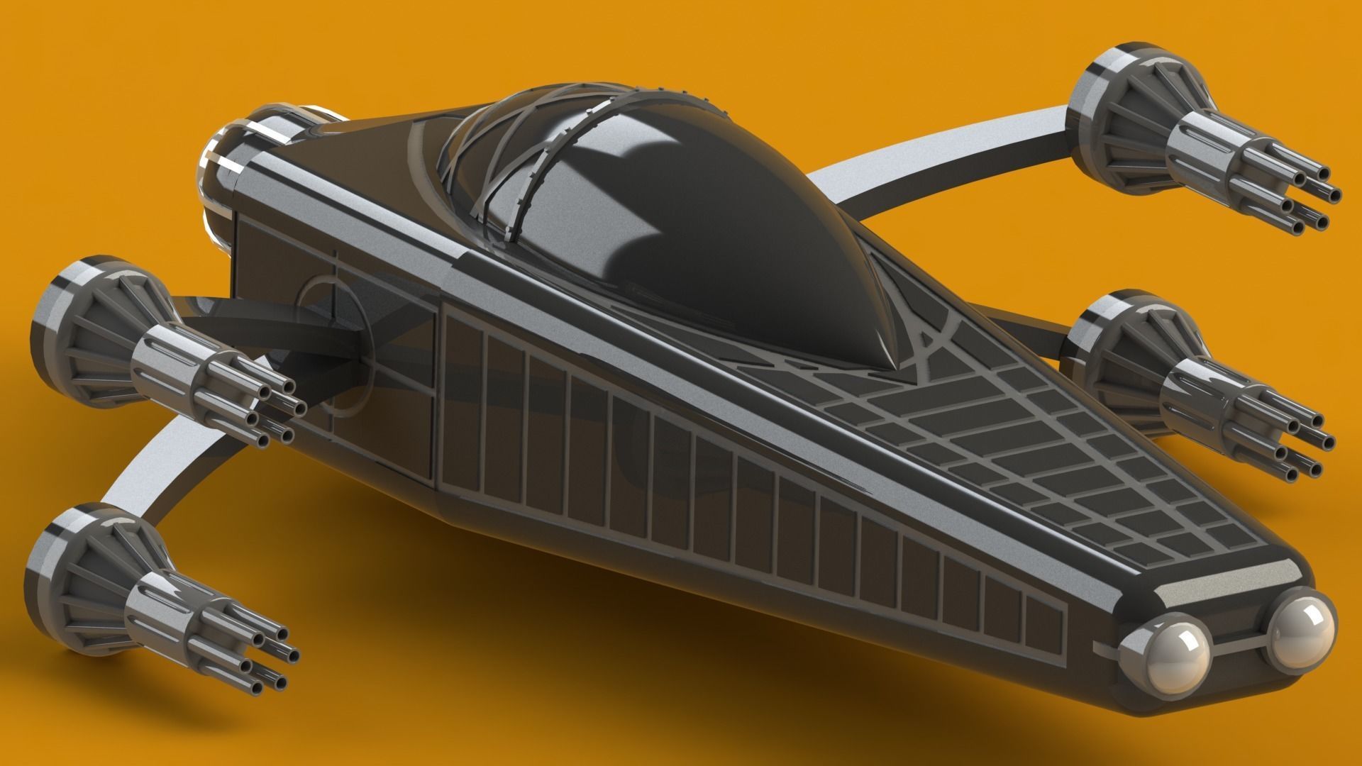Spaceship v1 3D model 3D printable | CGTrader
