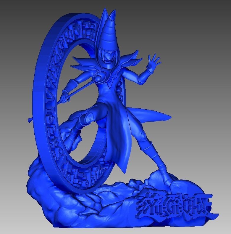 Dark Magician Yu-Gi-Oh 3D model 3D printable | CGTrader
