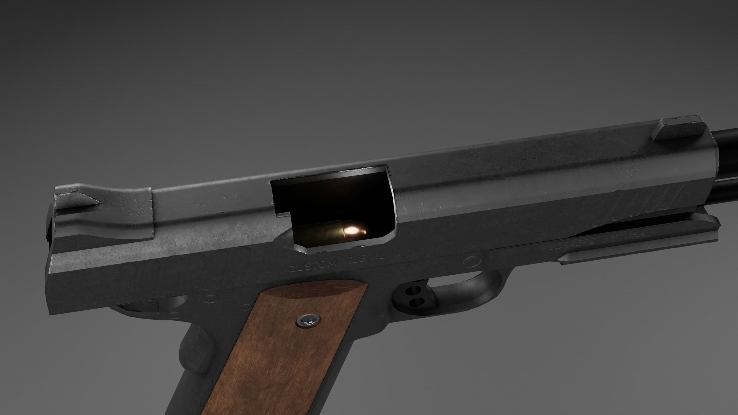 3D model M1911 pistol VR / AR / low-poly | CGTrader