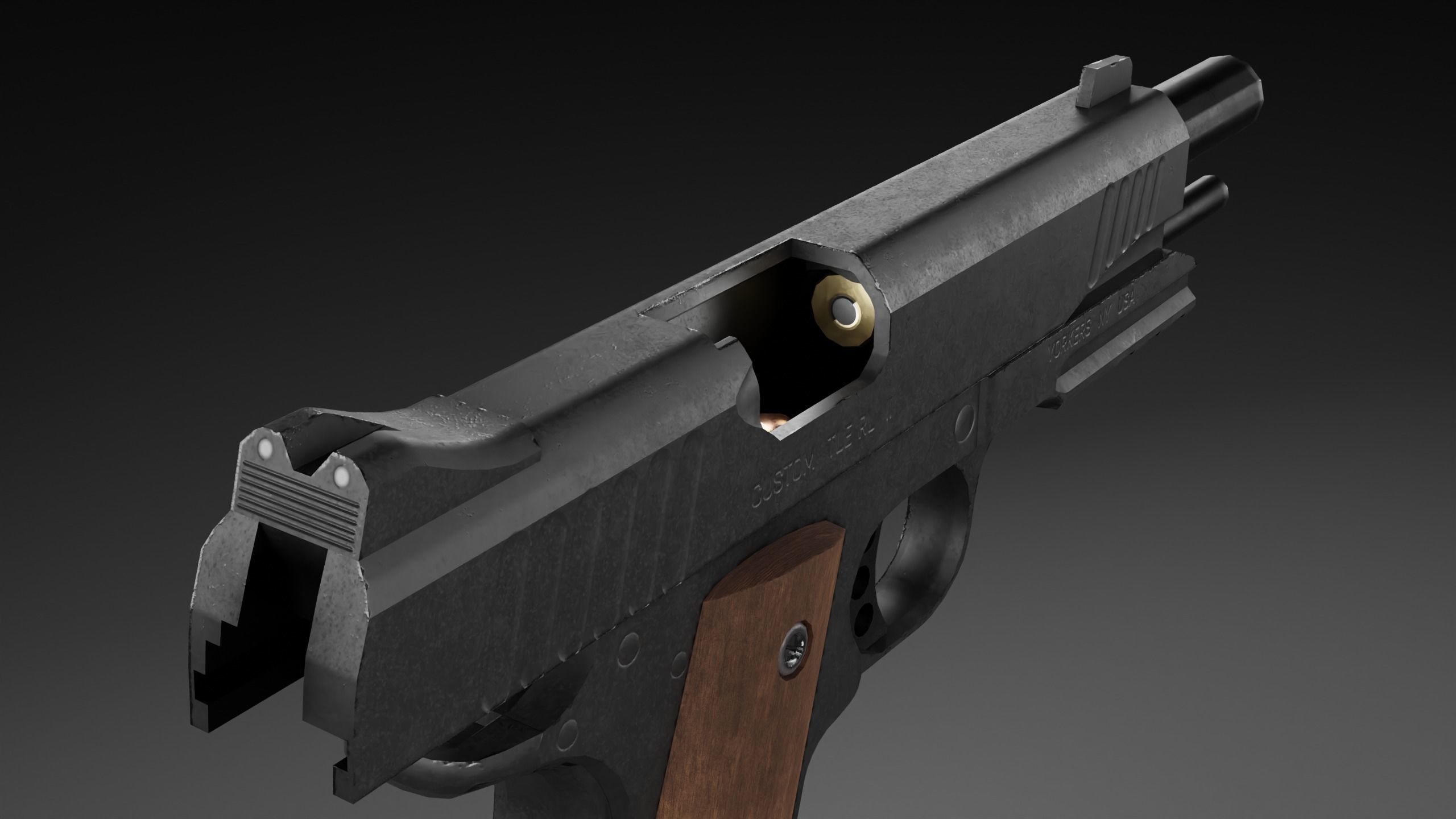 3D model M1911 pistol VR / AR / low-poly | CGTrader