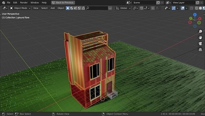 3D model houzz house VR / AR / low-poly | CGTrader