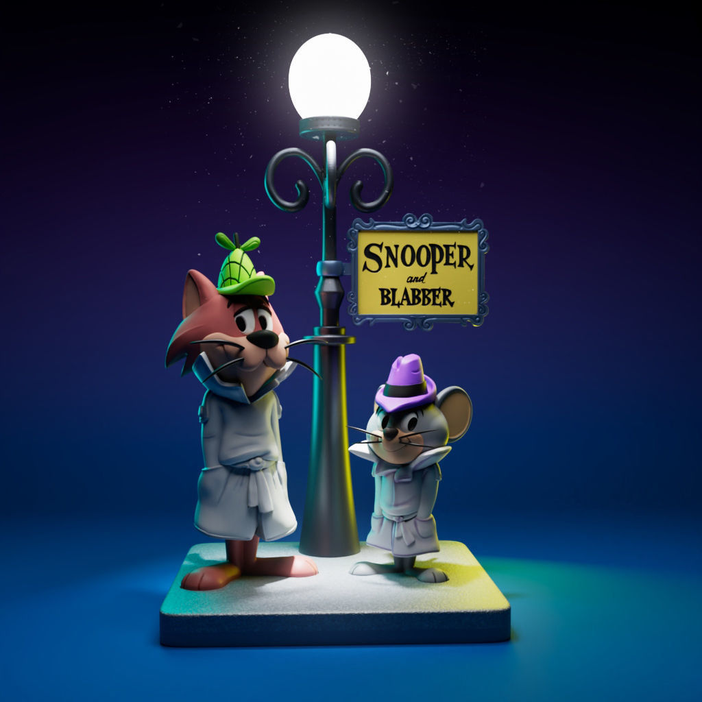 Snooper and Blabber 3D model 3D printable | CGTrader
