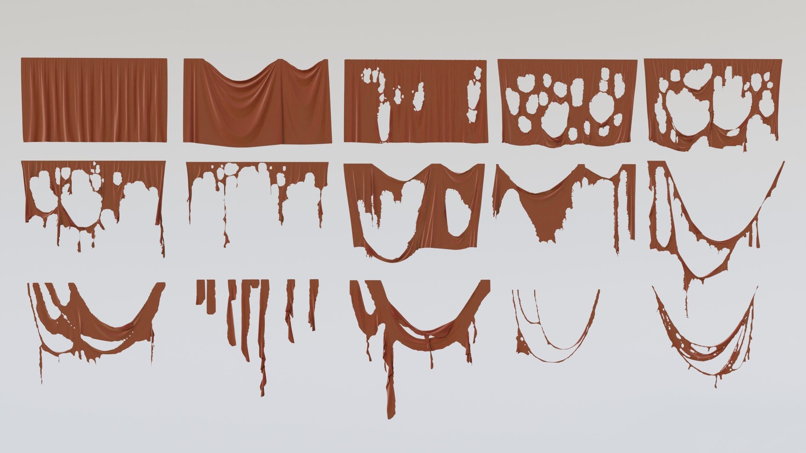 Torn rags 1 3D model | CGTrader