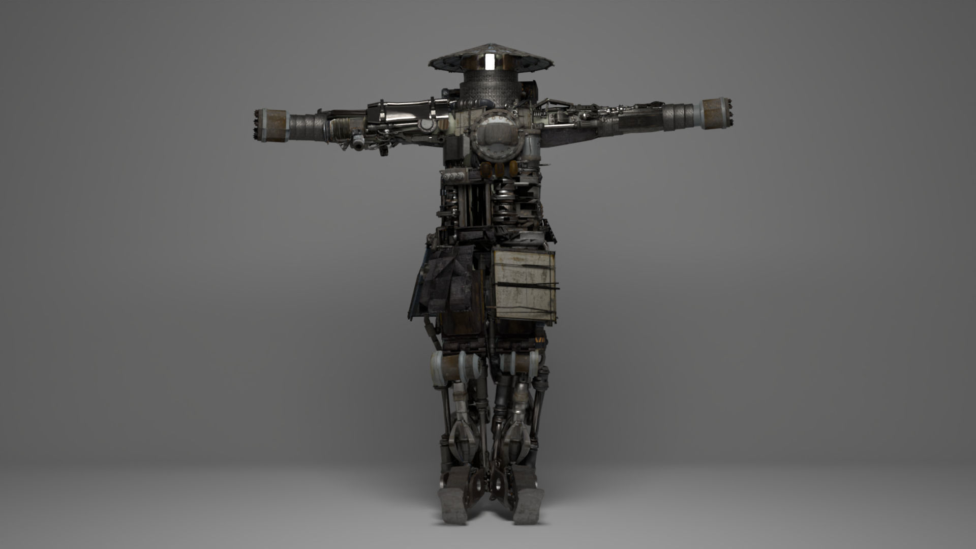 ROBOT SAMURAI BLENDER 3D model animated rigged | CGTrader