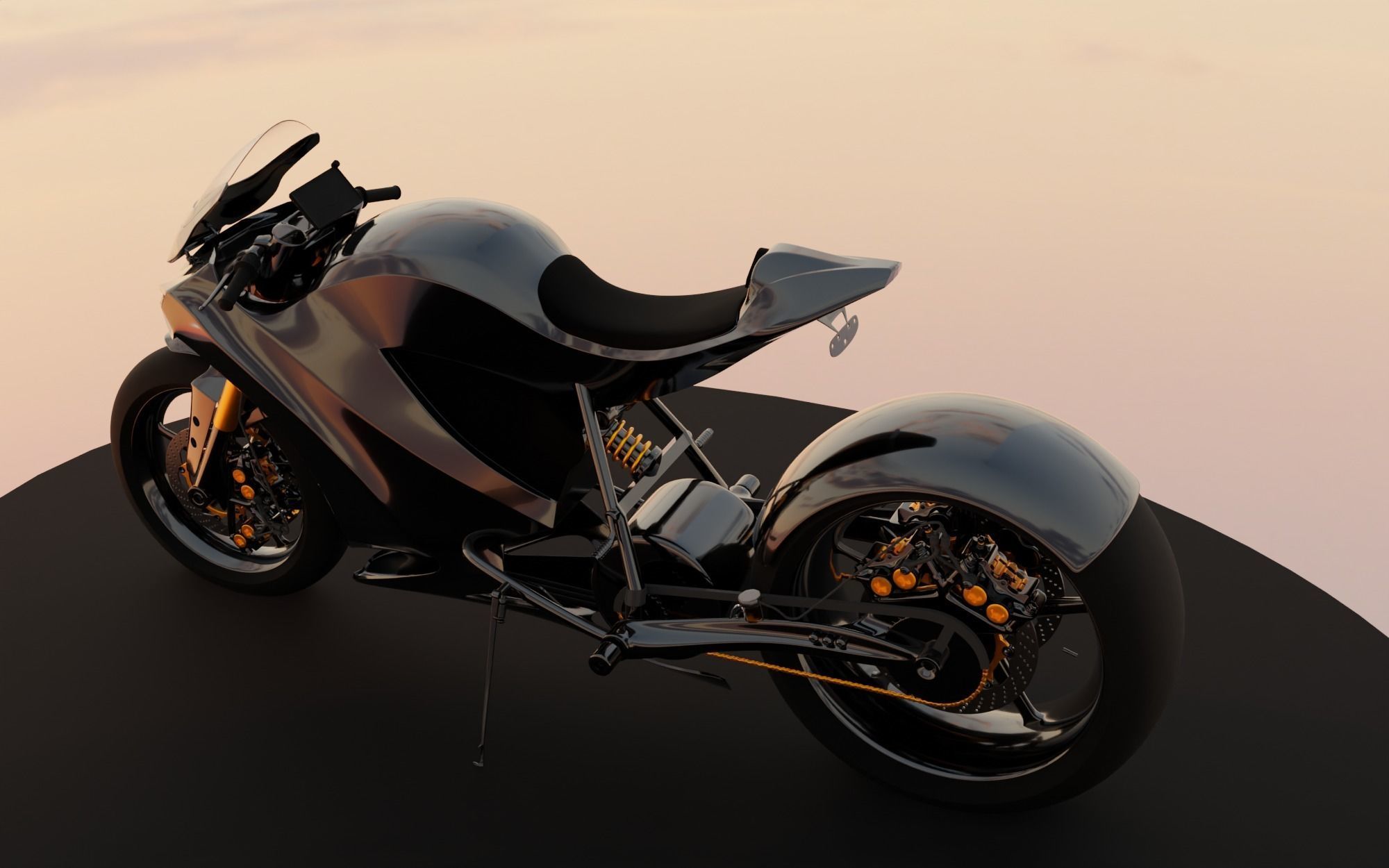Concept sport bike free 3D model | CGTrader