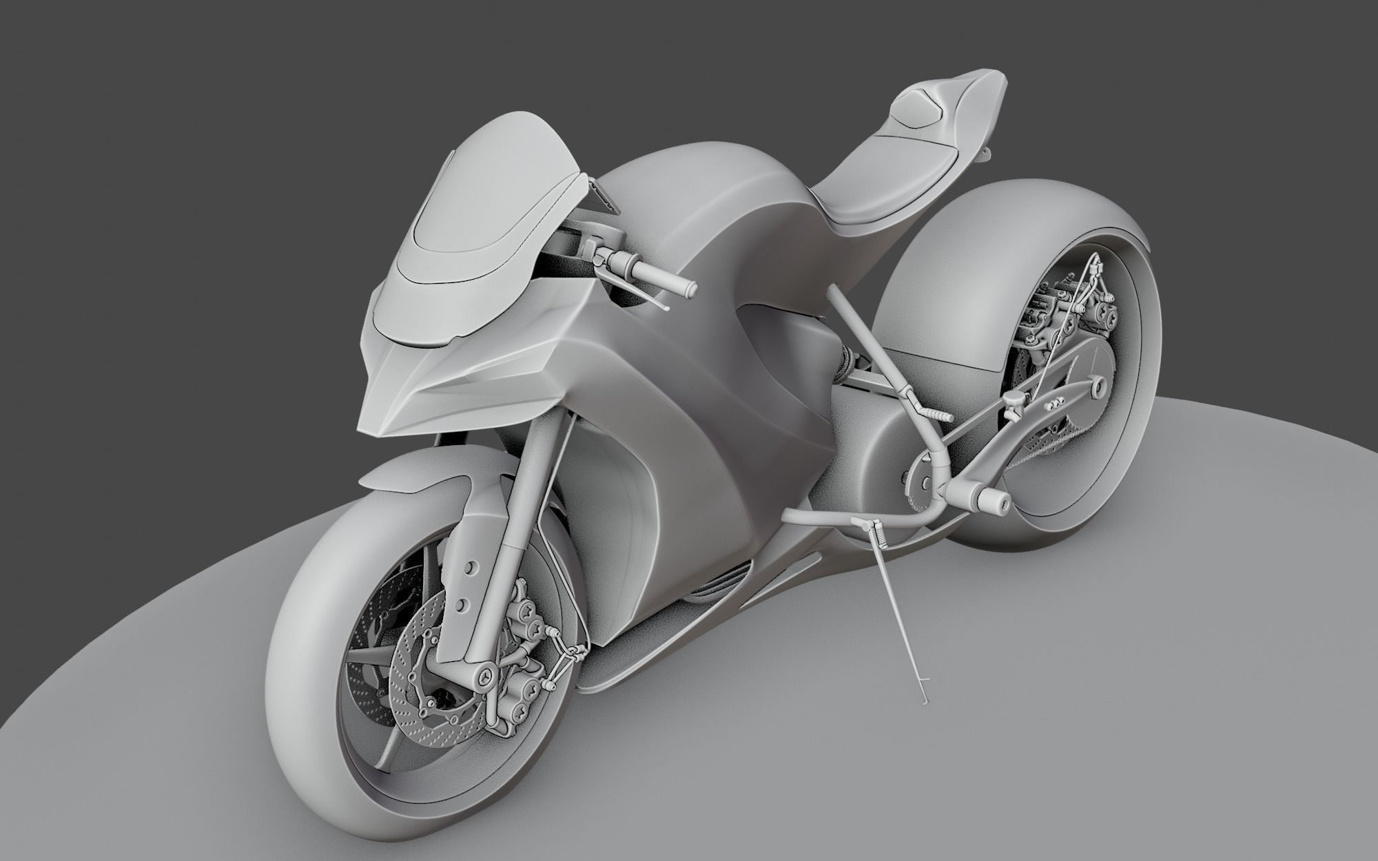 Concept sport bike free 3D model | CGTrader