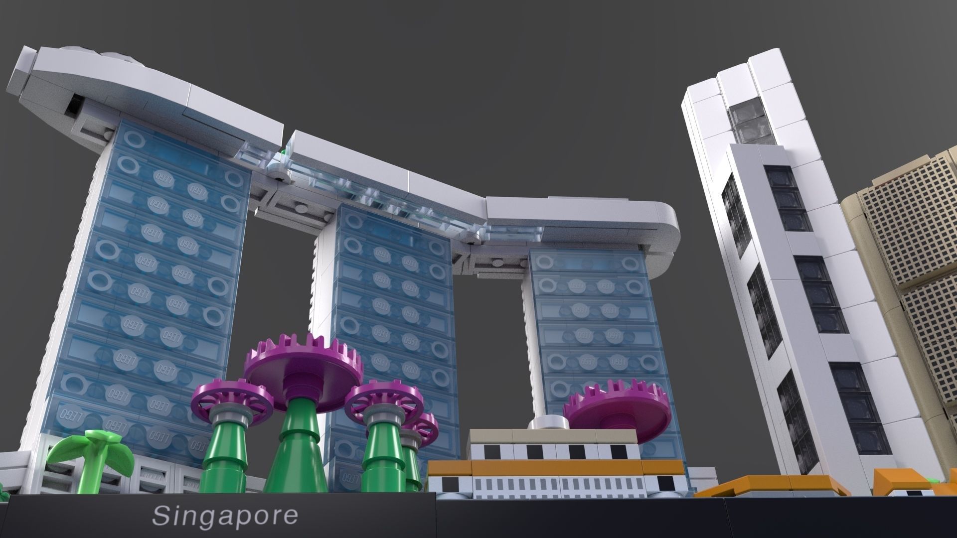 Lego Singapore 3D model | CGTrader