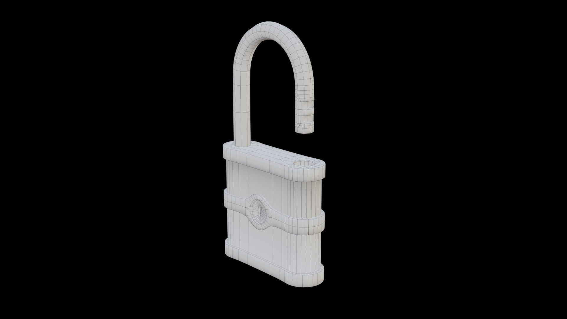 3D model Old Padlock VR / AR / low-poly | CGTrader